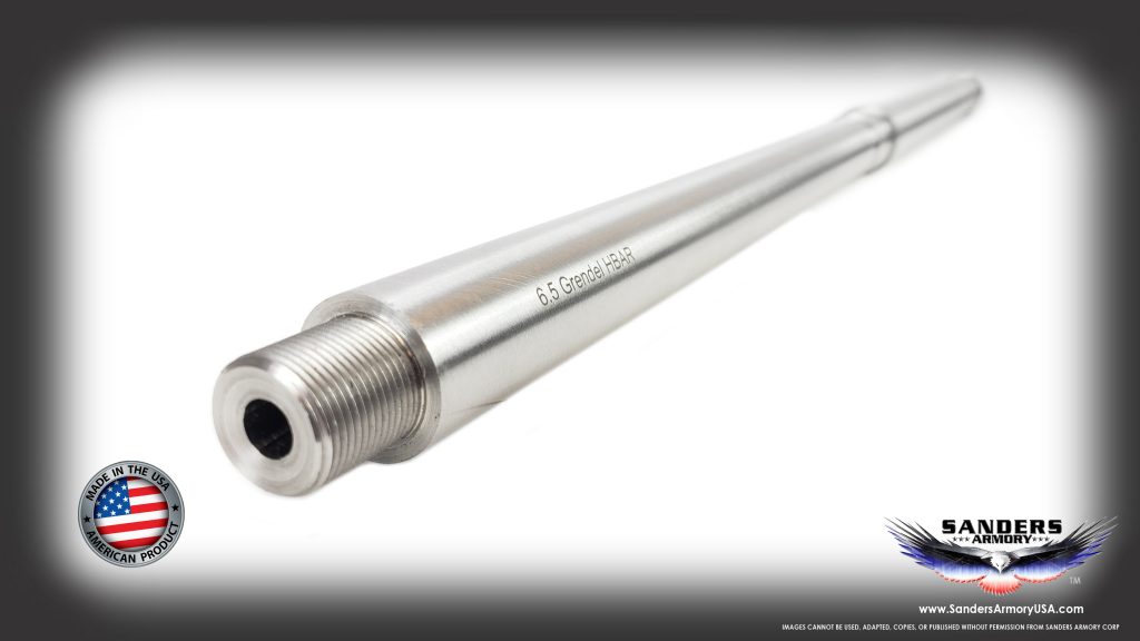 24” Match Grade 6.5 Grendel 416R II Stainless Steel 5R Rifling