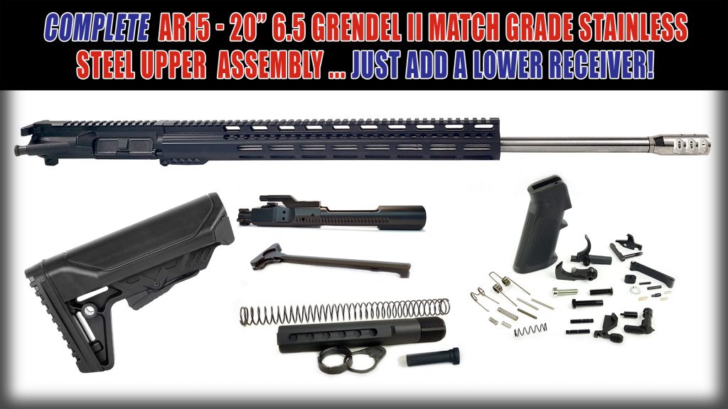 Sanders Armory COMPLETE 20" MATCH GRADE 6.5 Grendel Type II Stainless ...