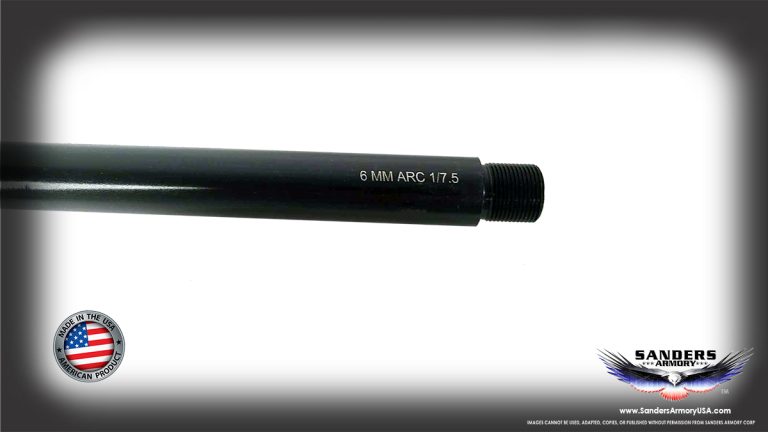 Sanders Armory 18" 6MM ARC Black Nitride 4150 Chrome Moly Barrel