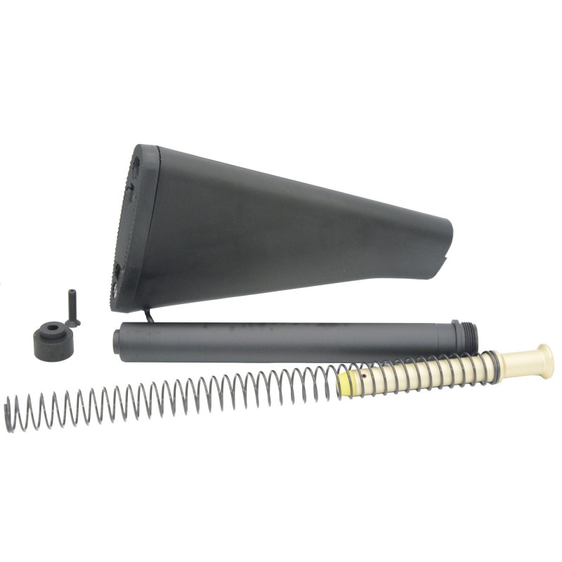 A2 Style AR Fixed Stock with A2 Rifle Buffer Tube Kit